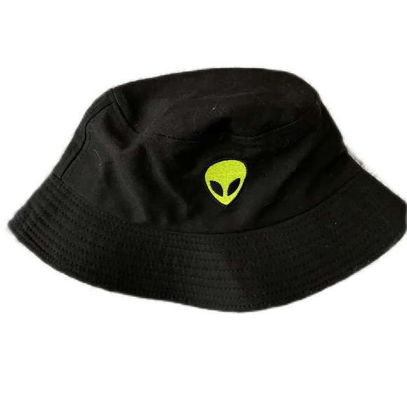 Accessories | Black Alien Bucket Hat | Poshmark